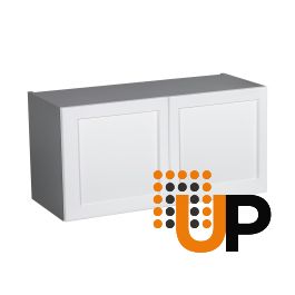 30" x 18" Wall Cabinet-Double Door-with Shaker White Matte door ...