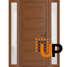 Front Exterior Prehung Metal-PlasticDoor Frosted Glass | Manux 8111 ...