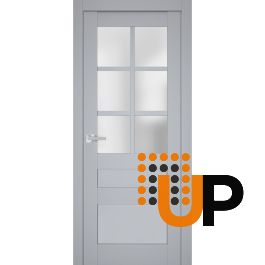 Single laminate classic interior swing door with frosted glass ...
