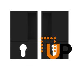 AGB Wave Hidden Handle for Interior Doors for Magnetic Lock, Matte ...