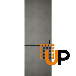 Hidden Barn | Planum 0015 Concrete | Sturdy Finished Flush Modern Doors ...