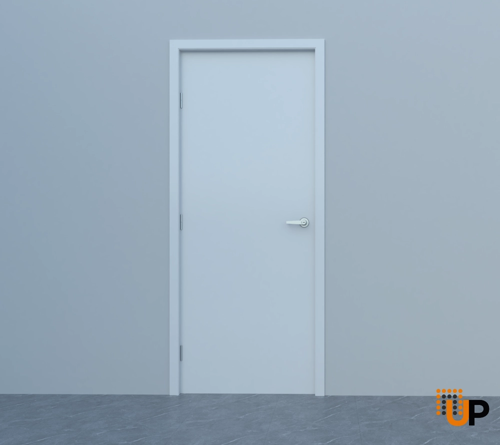 Firerated 90 Min Interior Door | 1888 Primed White | Single Flush Panel ...