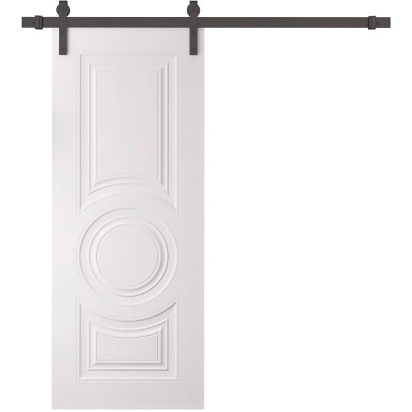 Interior Door 18 x 80 inches | BASIC 9801 White | Single Regular Panel ...