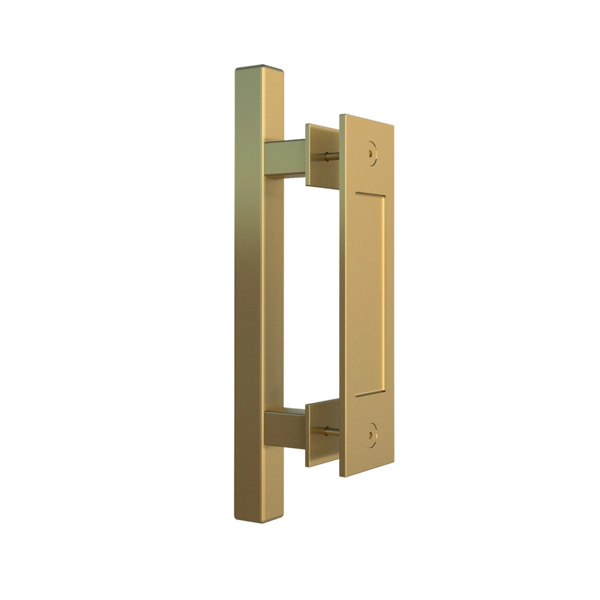 Barn Bypass Doors 72 x 84 with 6.6ft Hardware | Quadro 4111 White Silk ...